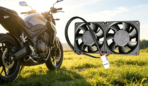 IP68 Waterproof Motorcycle Cooling Fan | 12V Motorcycle Radiator Fan ...