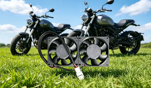 IP68 Waterproof Motorcycle Cooling Fan | 12V Motorcycle Radiator Fan ...