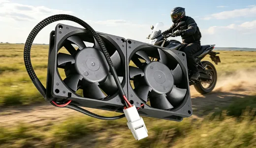 IP68 Waterproof Motorcycle Cooling Fan | 12V Motorcycle Radiator Fan ...